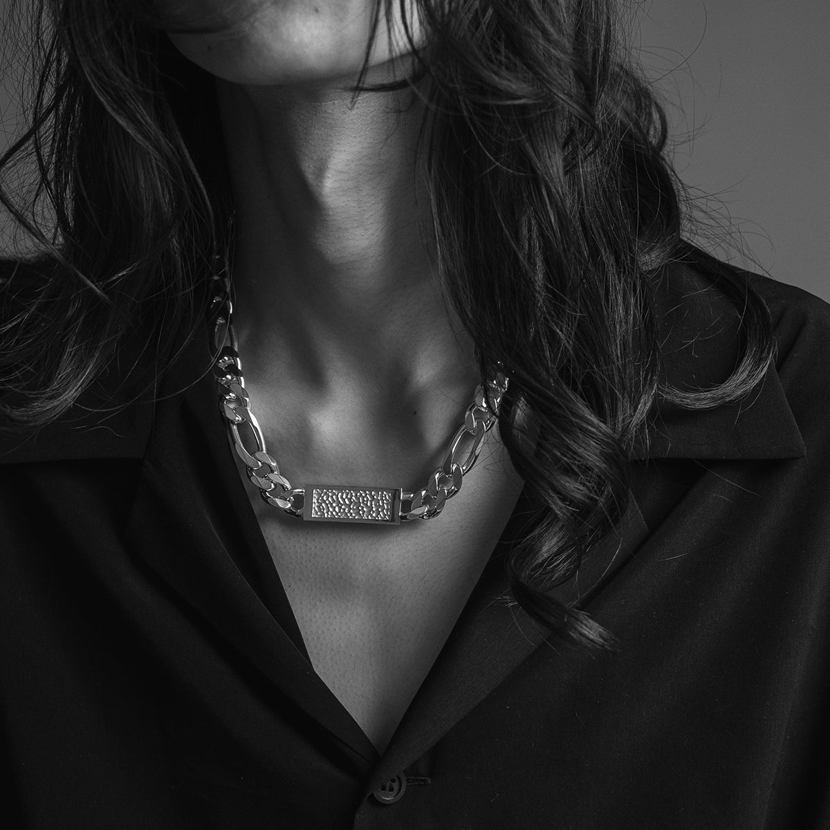 【MOOD.】FIGARO CHAIN ID NECKLACE / MP-002 – BLESS