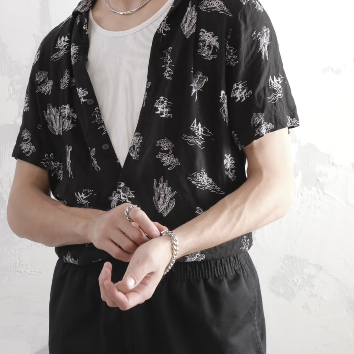 スムースカーブチェーンブレスレット(L) / SGB-202 – BLESS